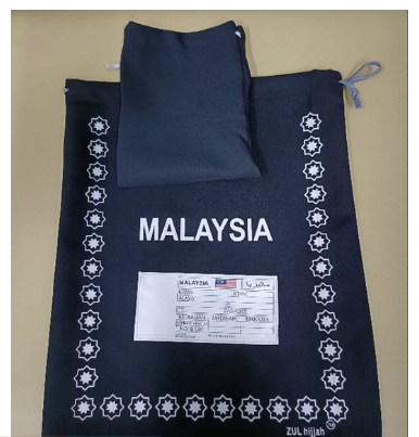 Set 2 in 1 (Uncang Kasut + Uncang Batu) Material Nylon - MYHAJJ